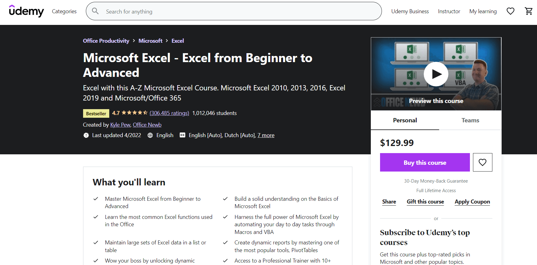 61 Best Udemy Courses Of All Categories (Updated 2025)