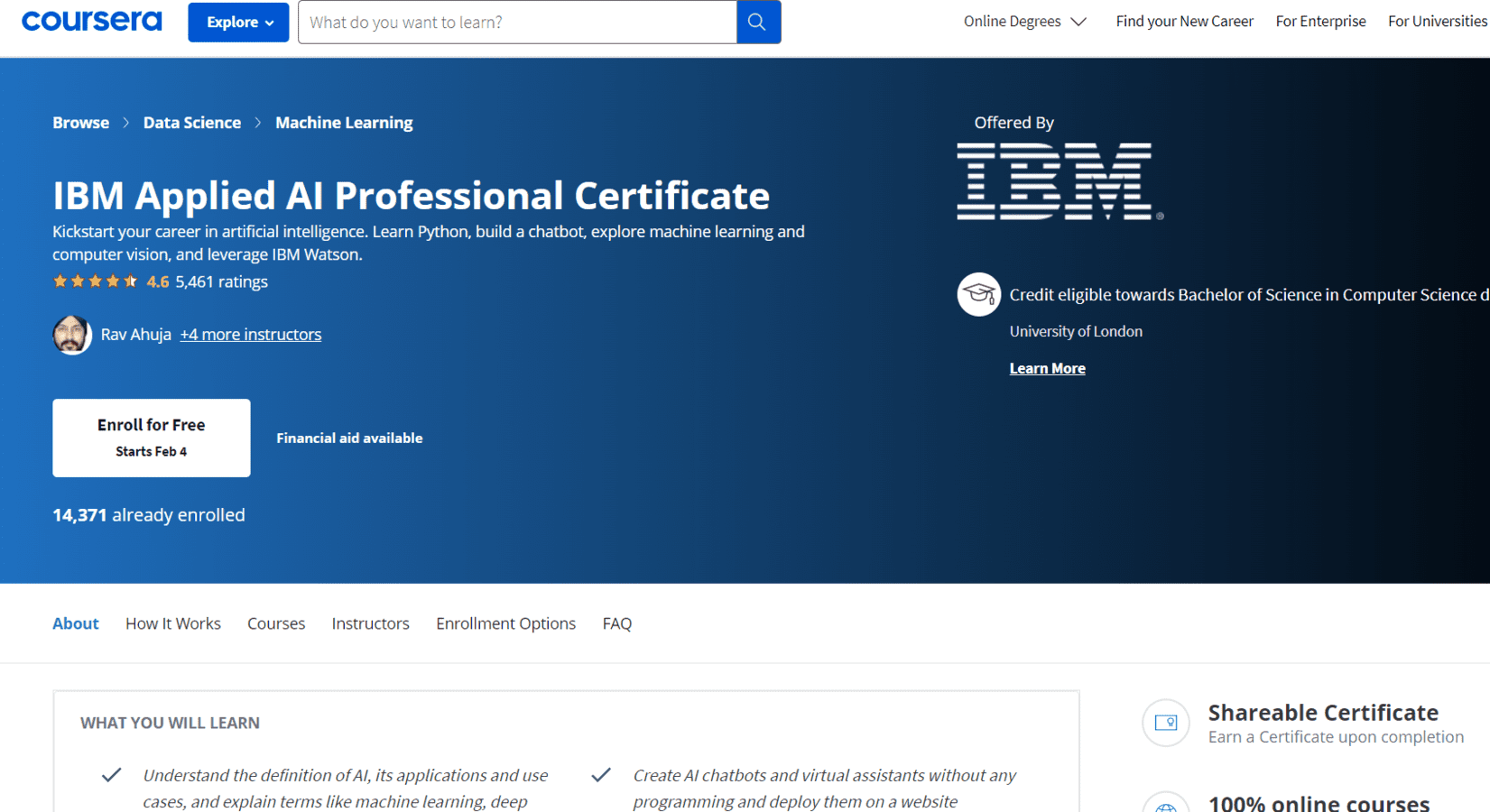 Top 10 Online AI Courses With Certificates (2025 List)