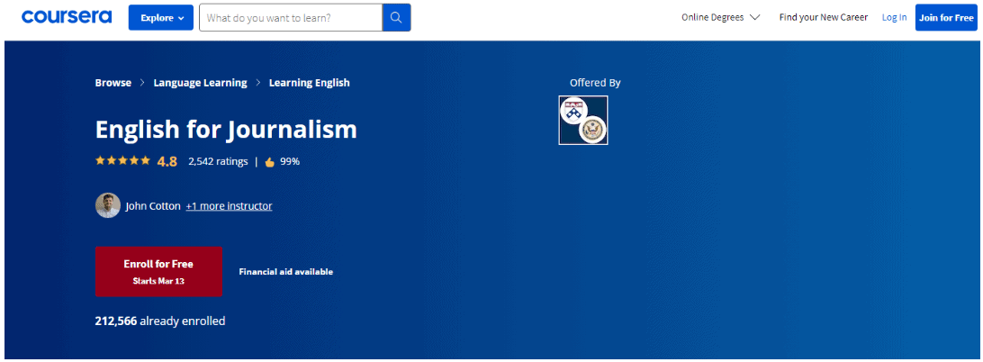 11+ Best Journalism Courses Online For Beginners In 2025