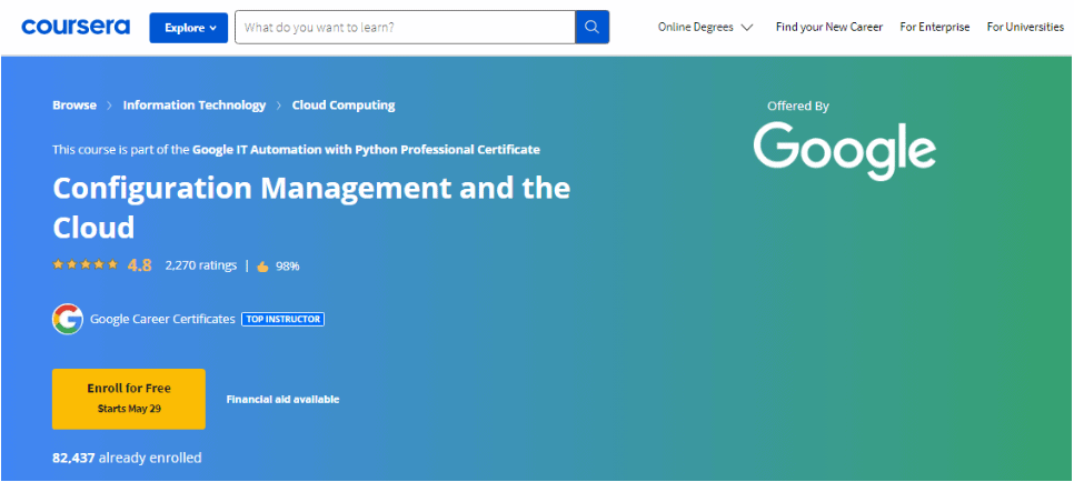 Google IT Automation Python Professional Certificate Review