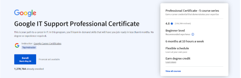Google IT Support Professional Certificate Review 2025 : Worth It?